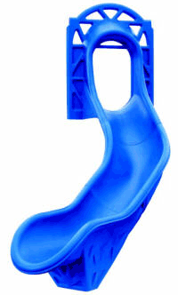 Commercial Playground Slides - Straight & Spiral Plastic Tube Slides